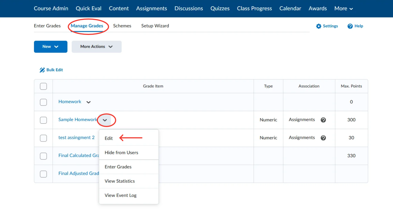 Add a new activity to Brightspace – Aurora University