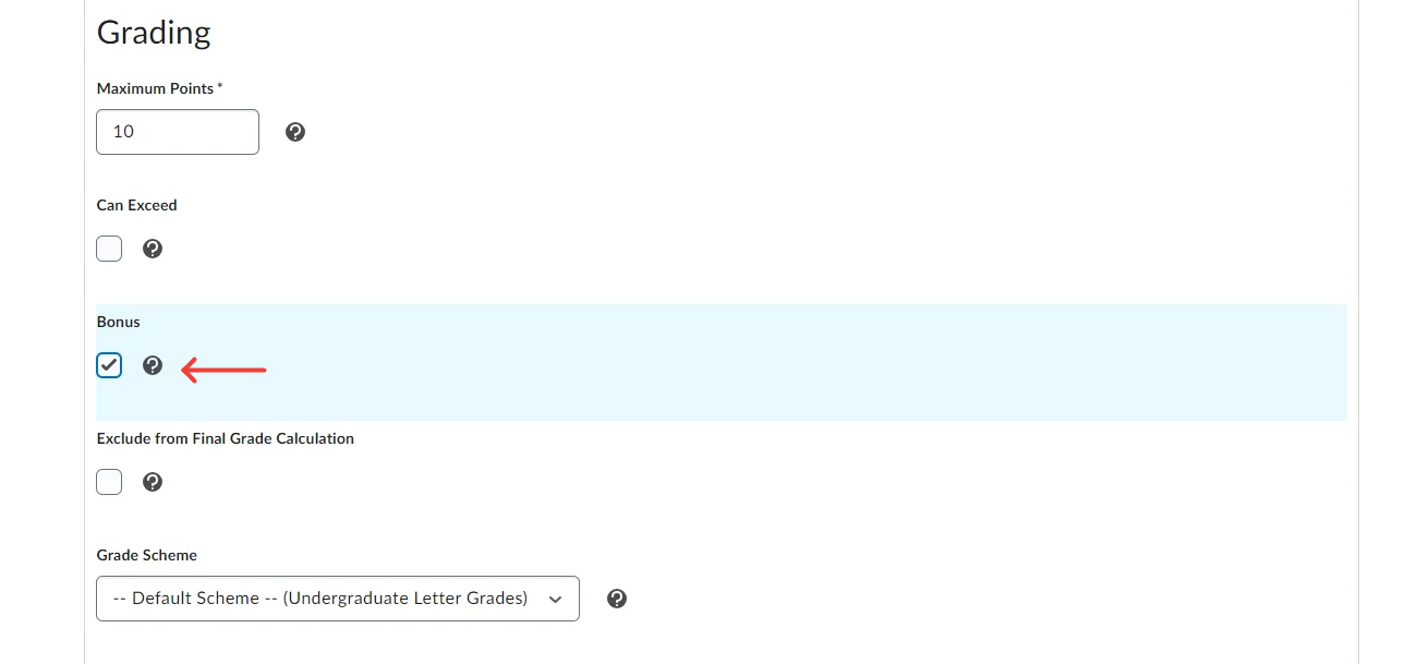 Add Extra Credit to a Brightspace Course – Aurora University