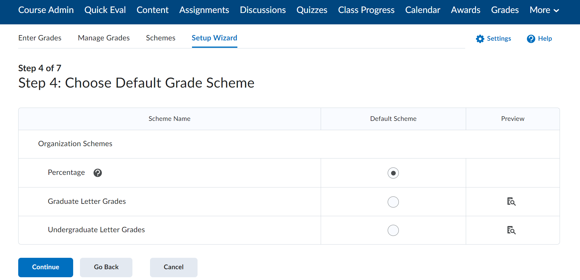 Set up the Gradebook by Weights – Aurora University