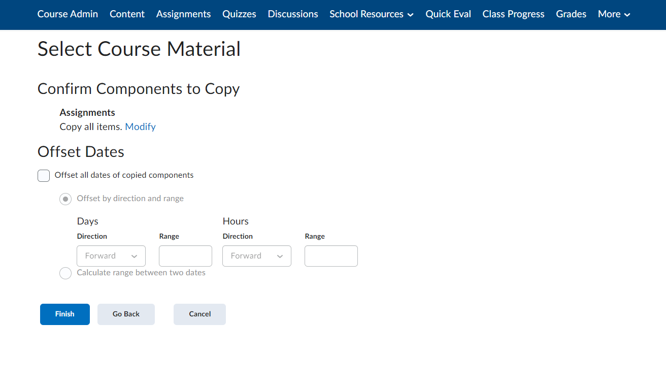 Import Course Content – Aurora University