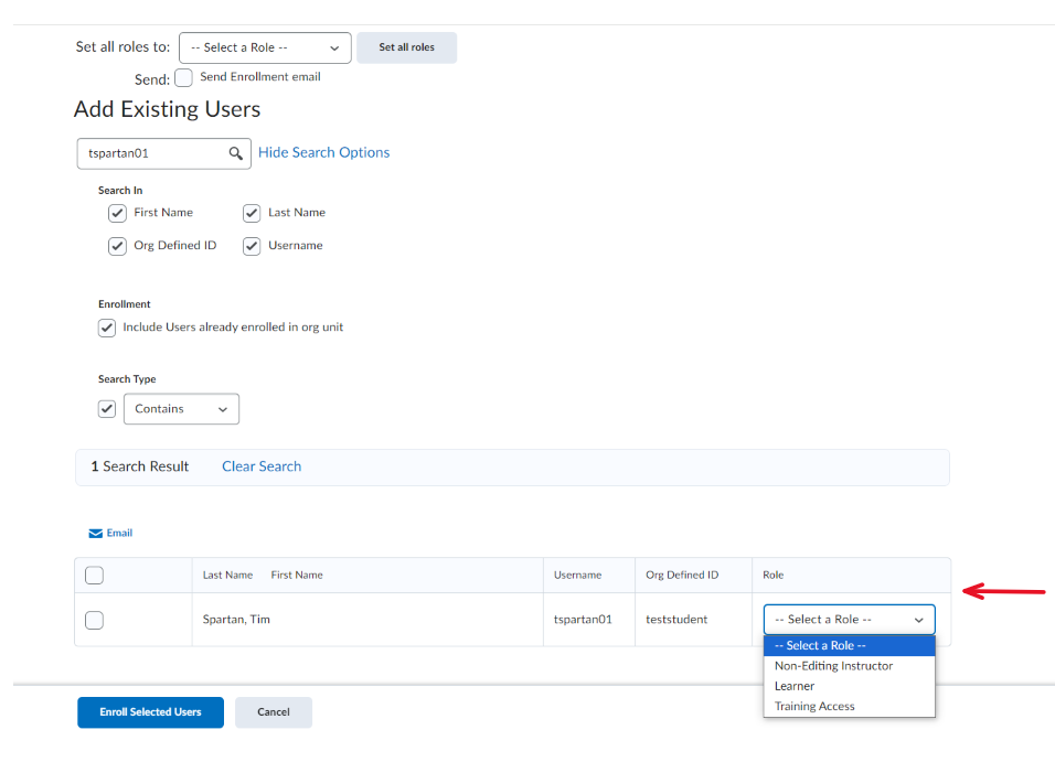 Add a User to a Course – Aurora University