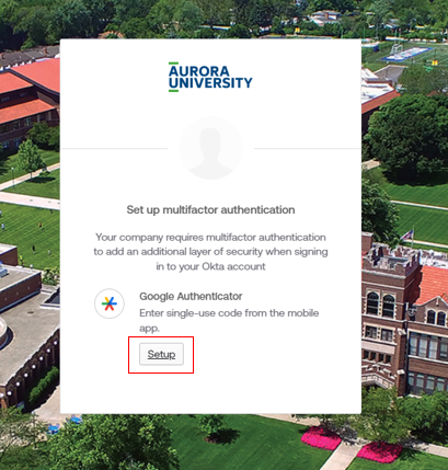 Add or Remove Multi-Factor Authentication (MFA) – Aurora University