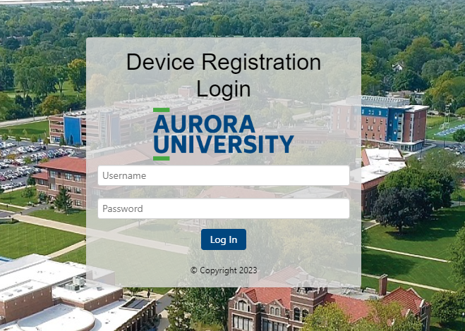 Wireless Device Registration – Aurora University