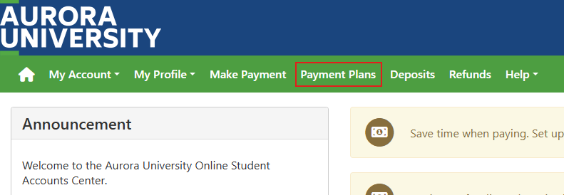 Student Account Online Payment Center FAQ – Aurora University